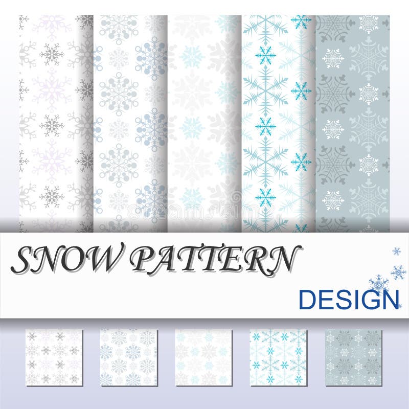 Snow Pattern stock vector. Illustration of background - 60245620
