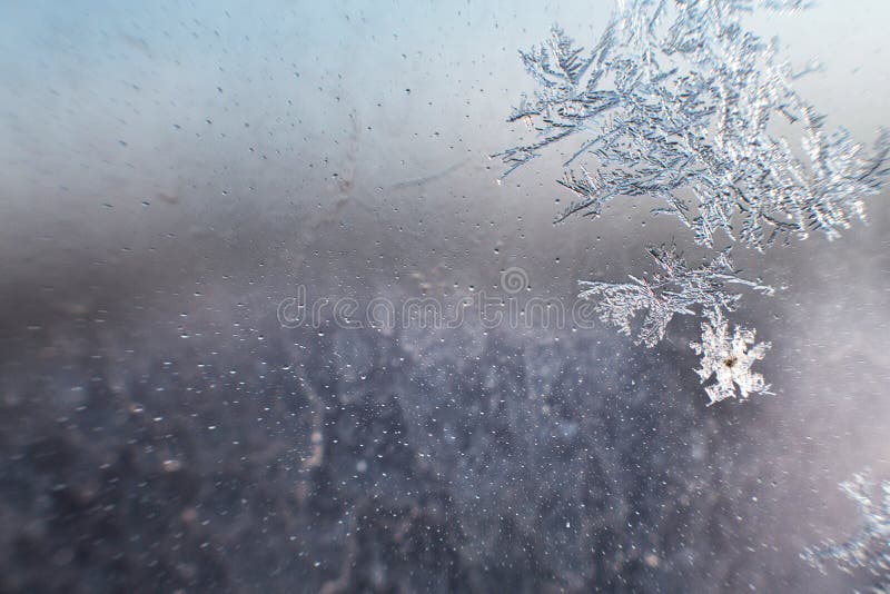 Snow pattern on the glass stock image. Image of nature - 154672005
