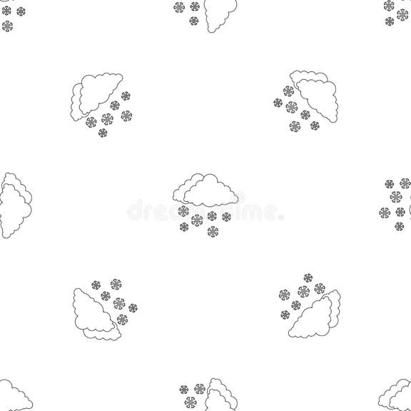 Snow Pattern Seamless Vector Stock Vector - Illustration of seamless ...