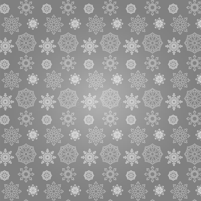 Vector Seamless Winter Retro Pattern Stock Illustration - Illustration ...