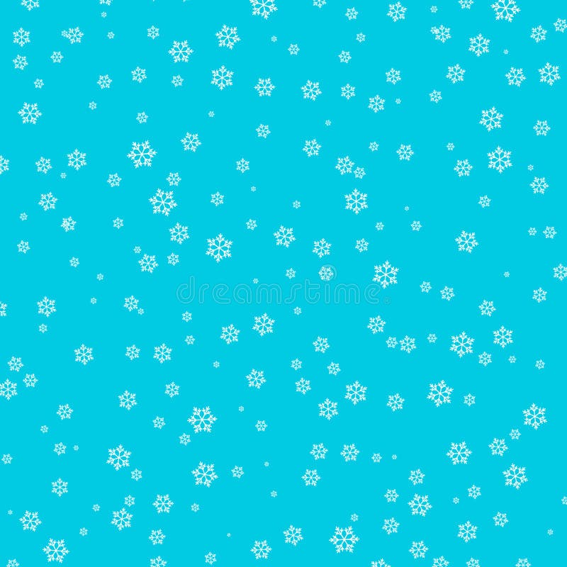 Snow Pattern. Vector Illustration. Falling Snow. Stock Vector ...