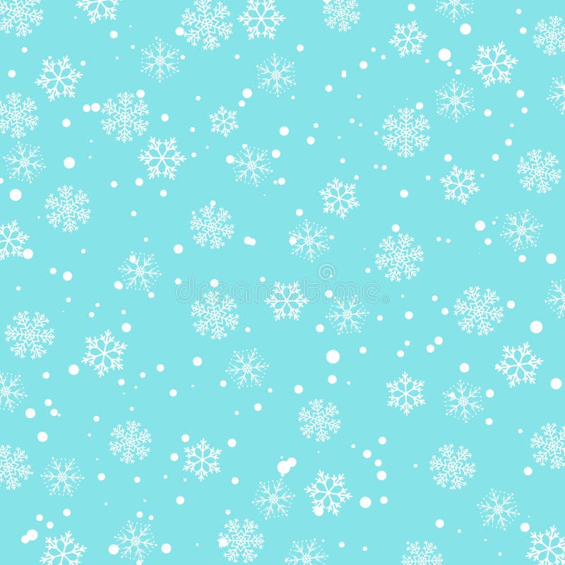 Snow Pattern. Vector Illustration. Falling Snow. Stock Vector ...