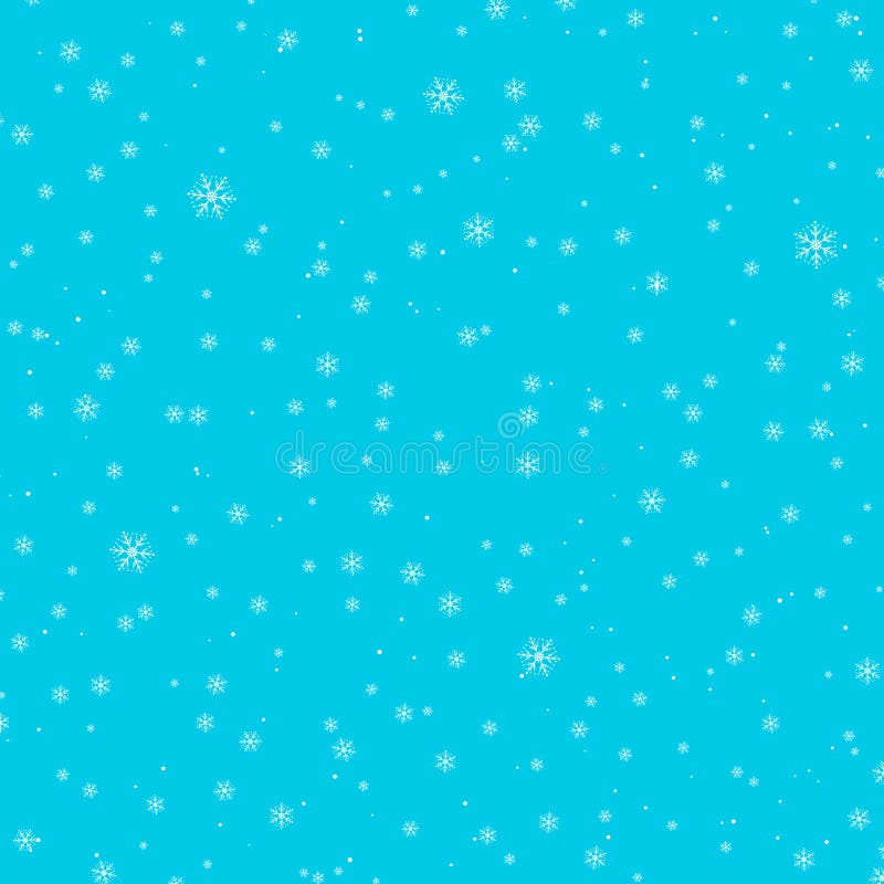 Snow Pattern. Vector Illustration. Falling Snow. Stock Vector ...