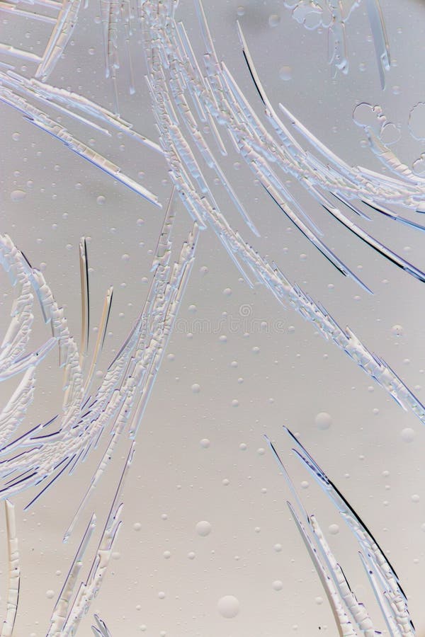 Snow Patterns on Glass As an Abstract Background Stock Image - Image of ...