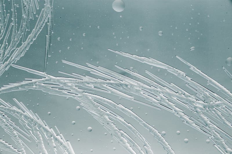 Snow Patterns on Glass As an Abstract Background Stock Image - Image of ...