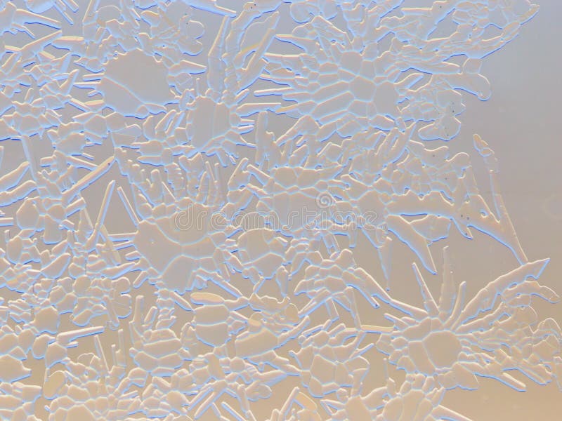 Snow Patterns on Glass As an Abstract Background Stock Illustration ...