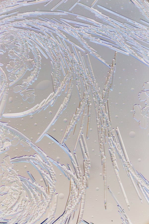 Snow Patterns on Glass As an Abstract Background Stock Photo - Image of ...