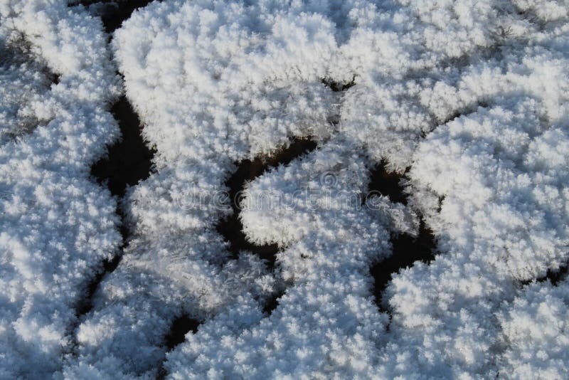 Snow Patterns on the Ground Stock Image - Image of ground, nature ...