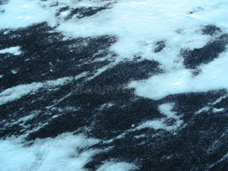 Snow patterns on ice stock image. Image of translucent - 6937753