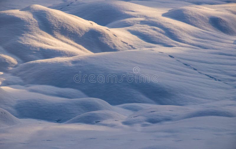Snow Patterns Made by Nature Stock Image - Image of hiking, environment ...