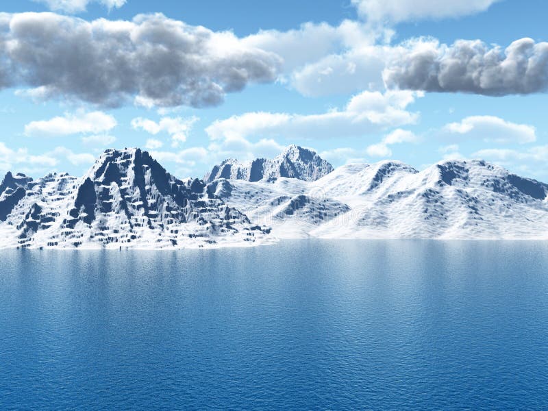 Snow peak stock image. Image of winter, landscape, snow - 88269