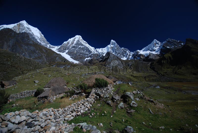 Snow Peaks and Mountains in Peru Stock Photo - Image of landscape ...
