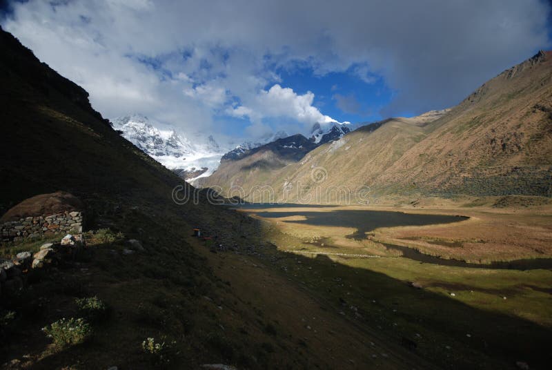 Snow Peaks and Mountains in Peru Stock Photo - Image of peru, view ...