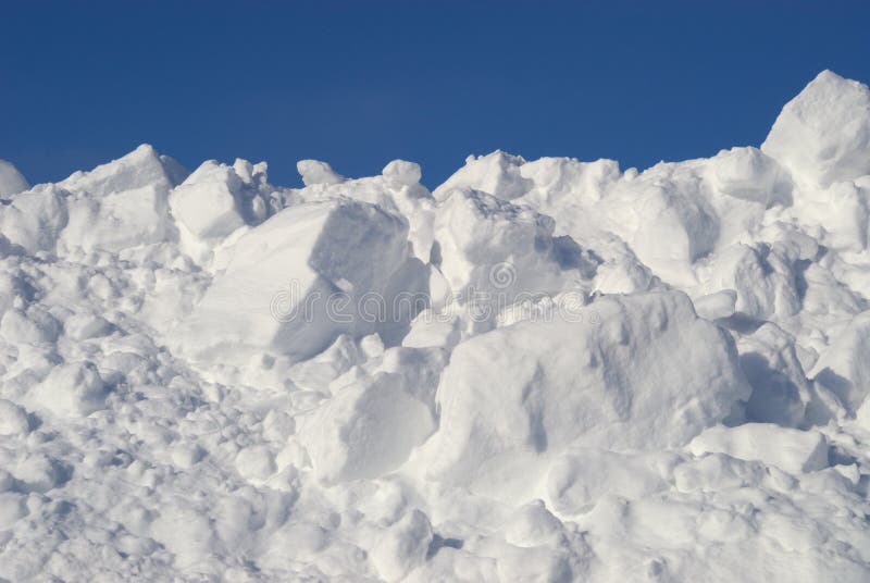 Snow Pile stock photo. Image of snow, plowed, copy, deep - 6448396