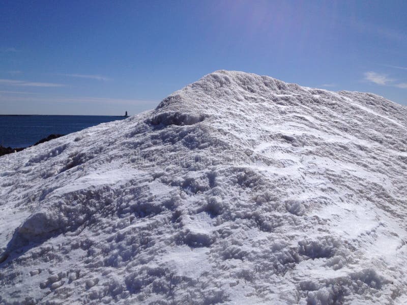 Snow pile stock photo. Image of spring, snow, pile, water - 52530378