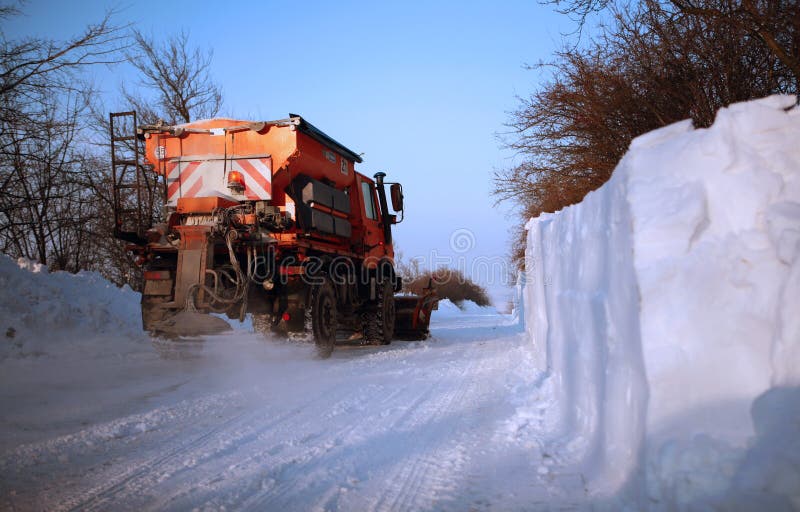 Snow Plow stock photo. Image of shove, streets, plowing - 48562258