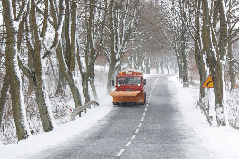 Snow Plow stock photo. Image of clear, asphalt, frost - 21818226