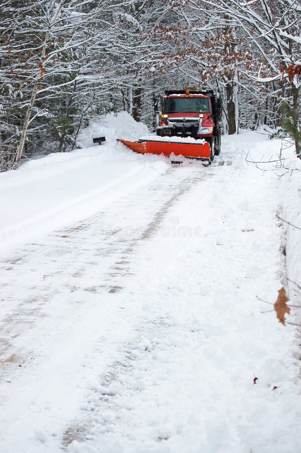 Snow plow stock image. Image of machine, winter, transportation - 19033821