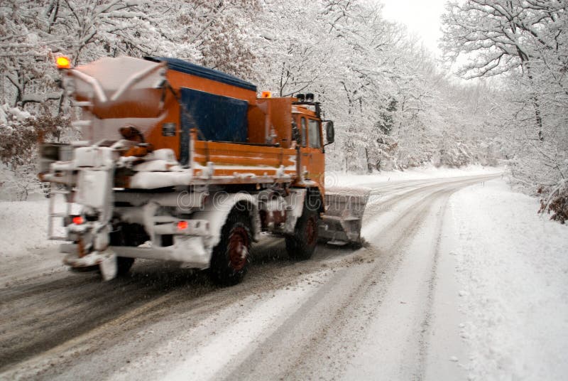 Snow Plow stock image. Image of winter, machine, february - 7898139
