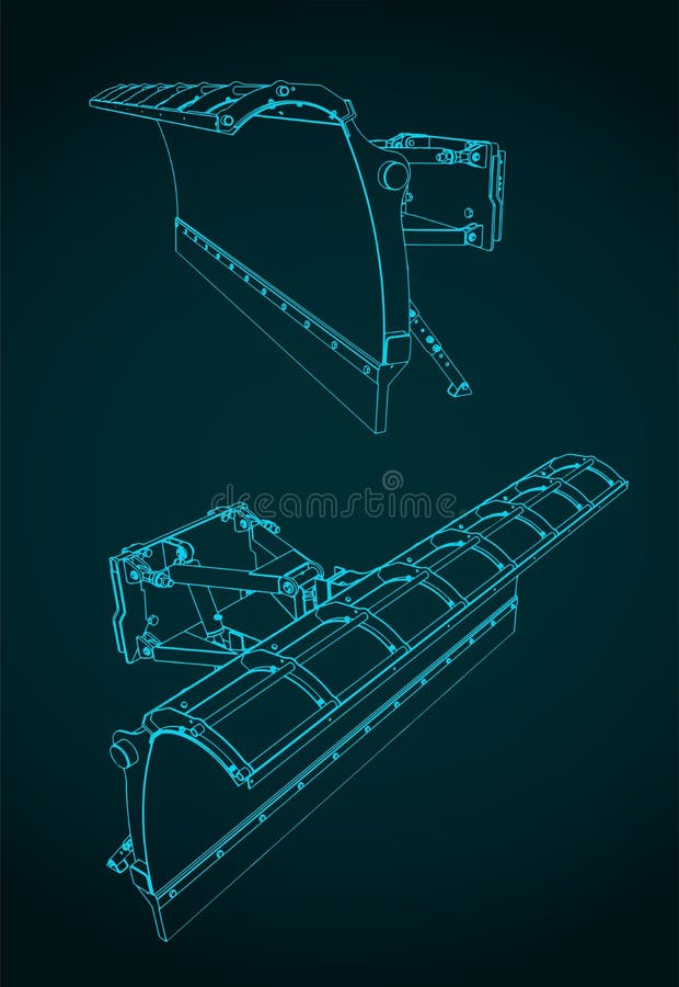 Snow plow stock vector. Illustration of truck, engineering - 260824813