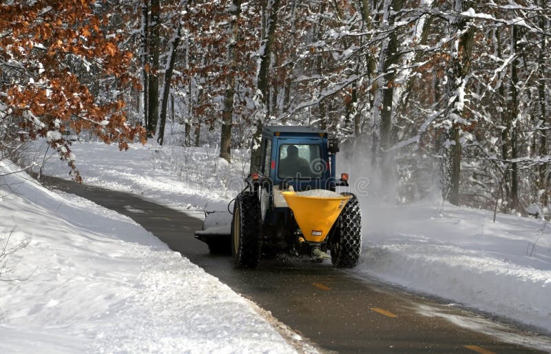 Snow Plowing stock photo. Image of cold, weather, machine - 3968186