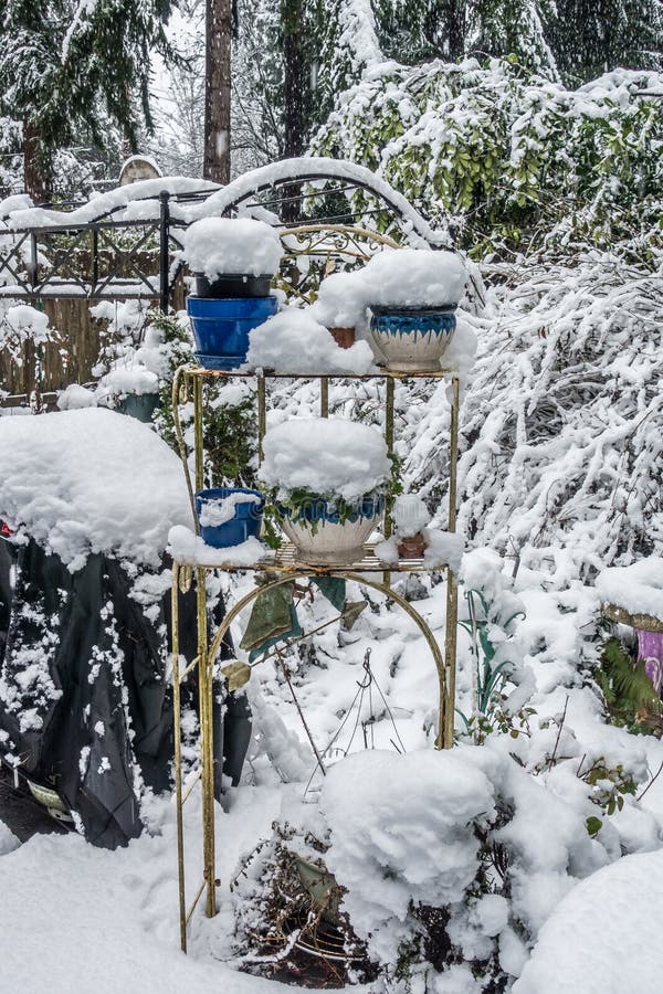 Snow on Porch 3 stock photo. Image of covered, fluffy - 88216394
