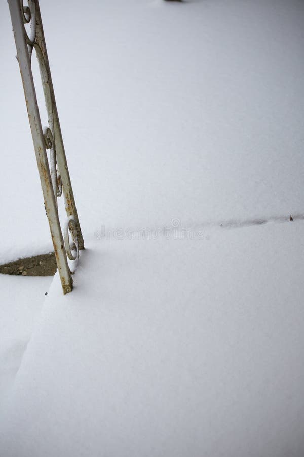 Snow on a Porch stock photo. Image of environment, outdoors - 231413910
