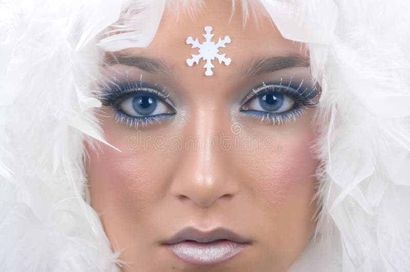 Snow Princess stock photo. Image of christmas, glamor - 5713444