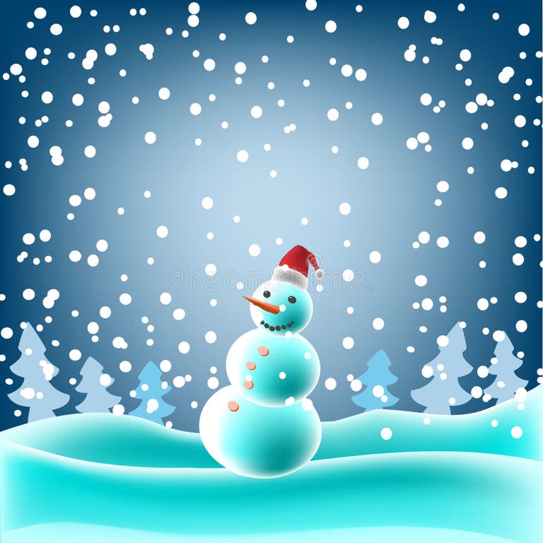 Snow puppet stock vector. Illustration of funny, season - 17455062