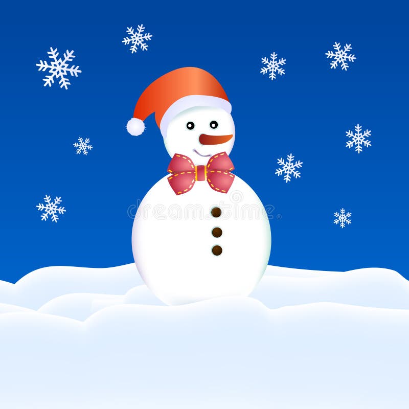 Snow puppet christmas card stock vector. Illustration of december ...