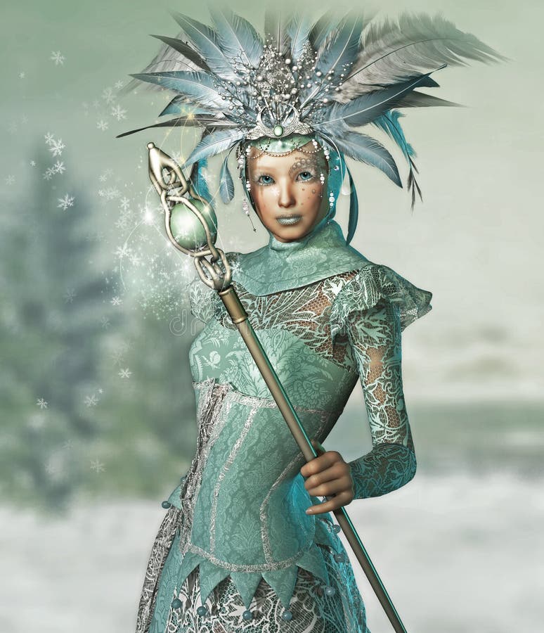 Snow Queen stock illustration. Illustration of fantasy - 27873536