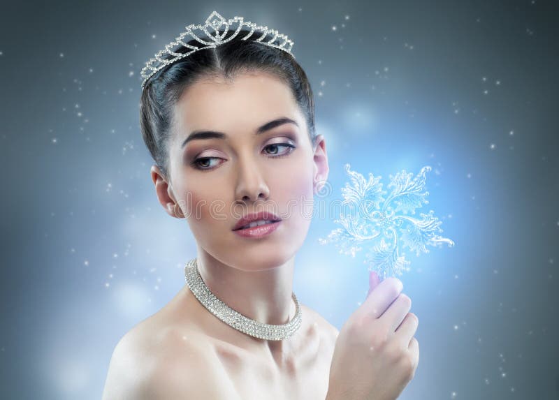 Snow Queen stock image. Image of frozen, complexion, makeup - 27944463