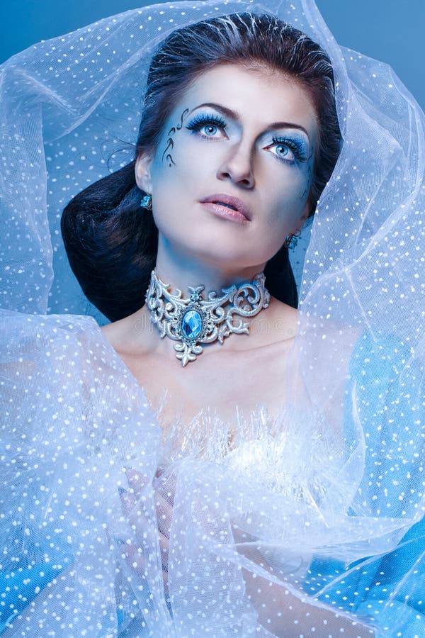 Snow Queen stock image. Image of jewerly, frozen, fantastic - 37638249