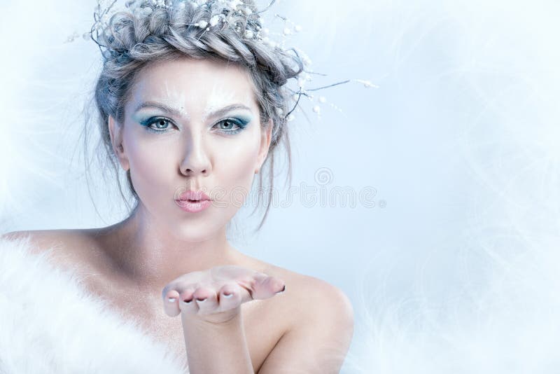 Snow queen stock image. Image of dreaming, december, fantasy - 35459509
