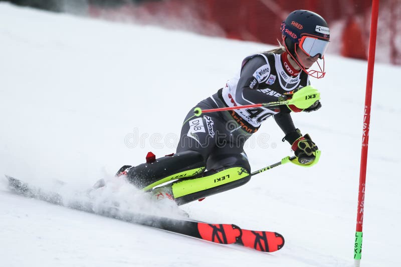 Snow Queen Trophy 2019 Ladies Slalom Second Round Editorial Stock Image ... Snow Queen Trophy 2019 Ladies Slalom Second Round Editorial Stock Image ...