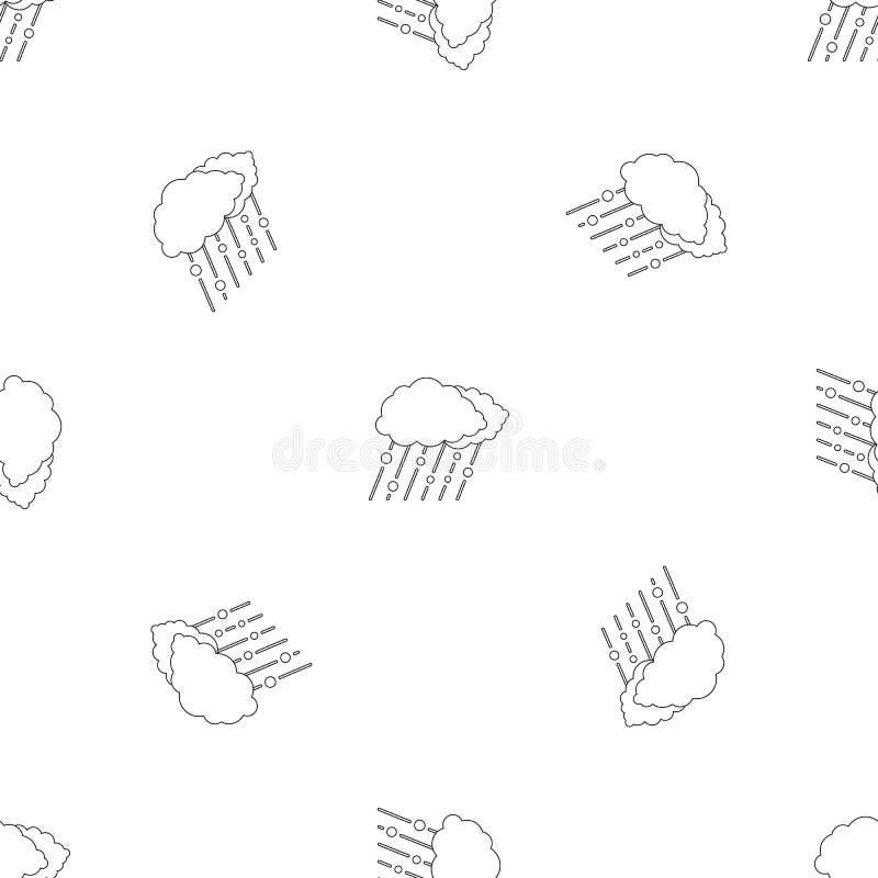 Snow and Rain Pattern Seamless Vector Stock Vector - Illustration of ...