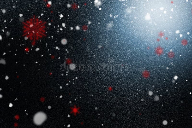 Snow with red flakes stock illustration. Illustration of weather - 78745963