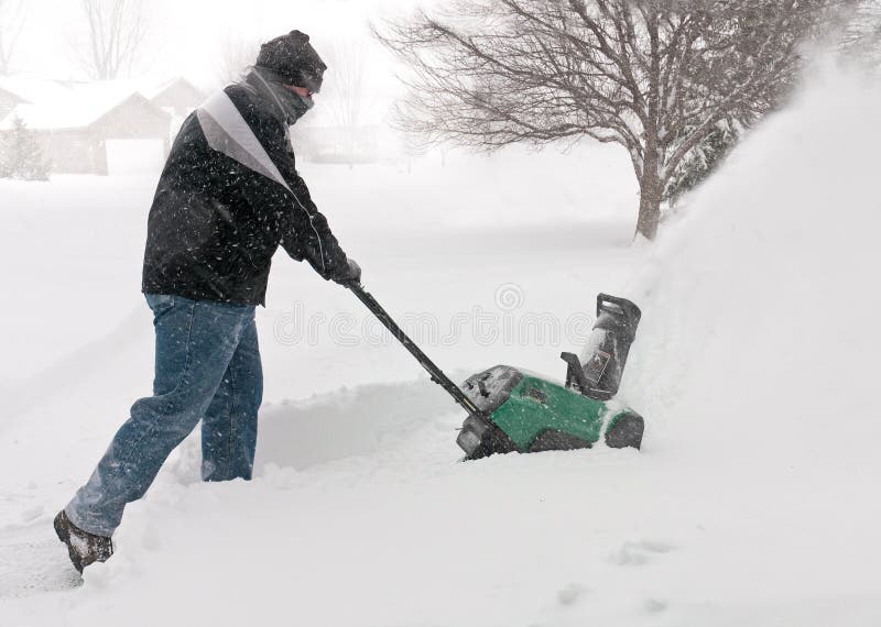 Snow Removal stock photo. Image of seasonal, snowblow - 17814250
