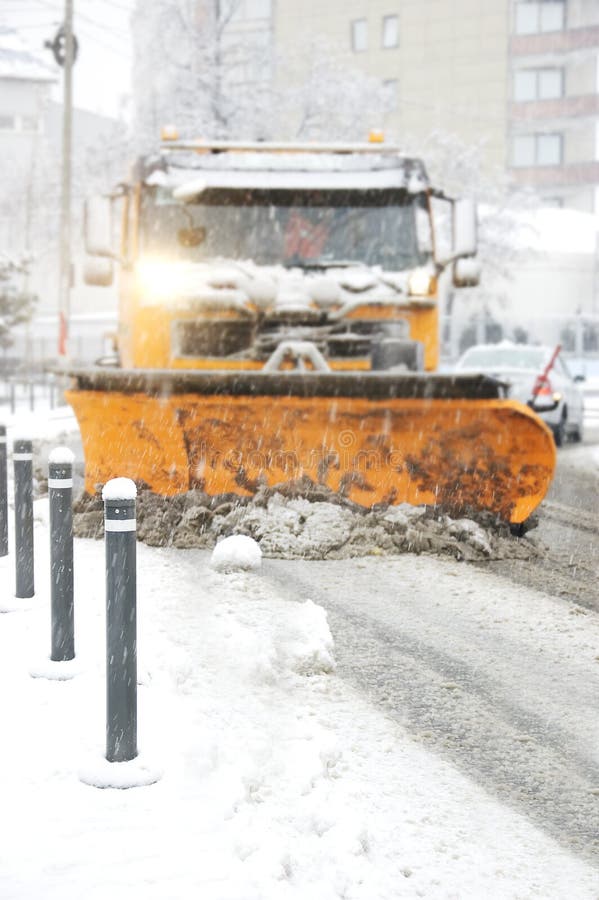 Snow removal stock photo. Image of truck, safety, condition - 22978490