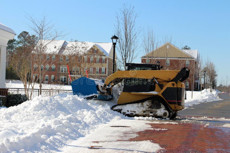 Snow removal stock photo. Image of clean, truck, season - 50541696