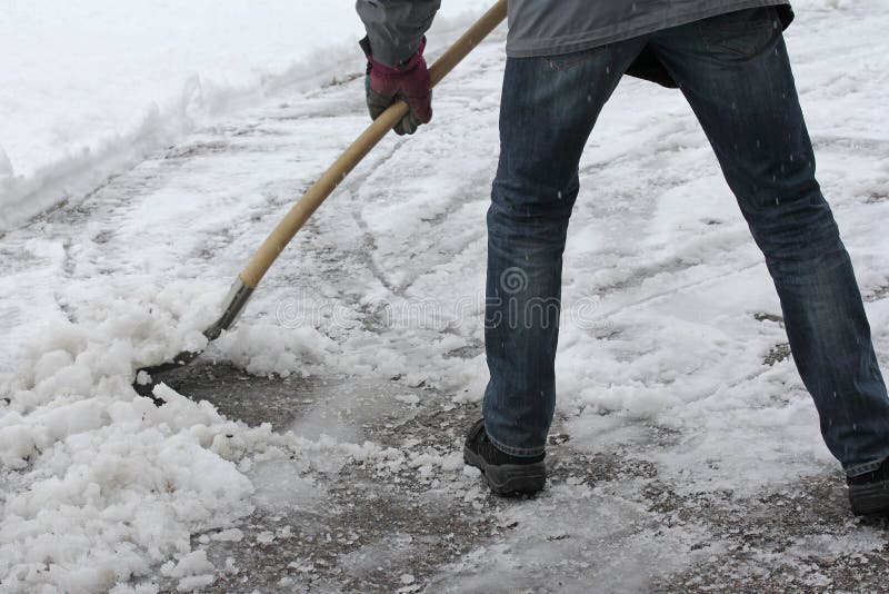 Snow removal stock image. Image of fresh, court, entrance - 35465605