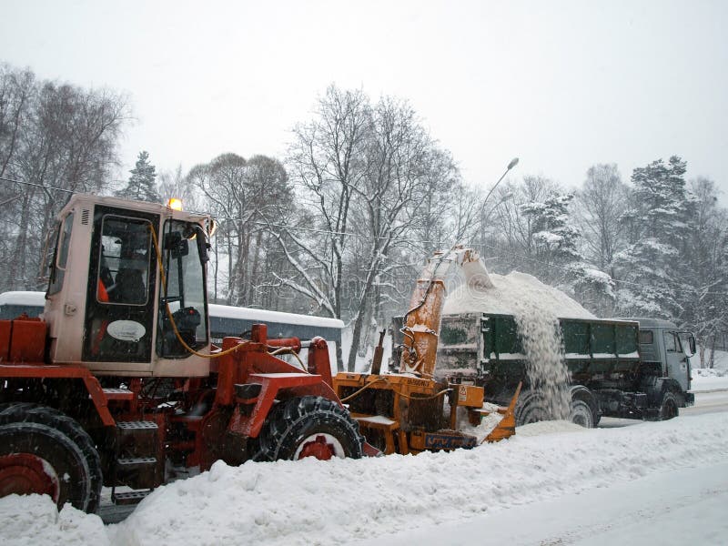 Snow Removal Machines on the Road Editorial Photo - Image of russia ...