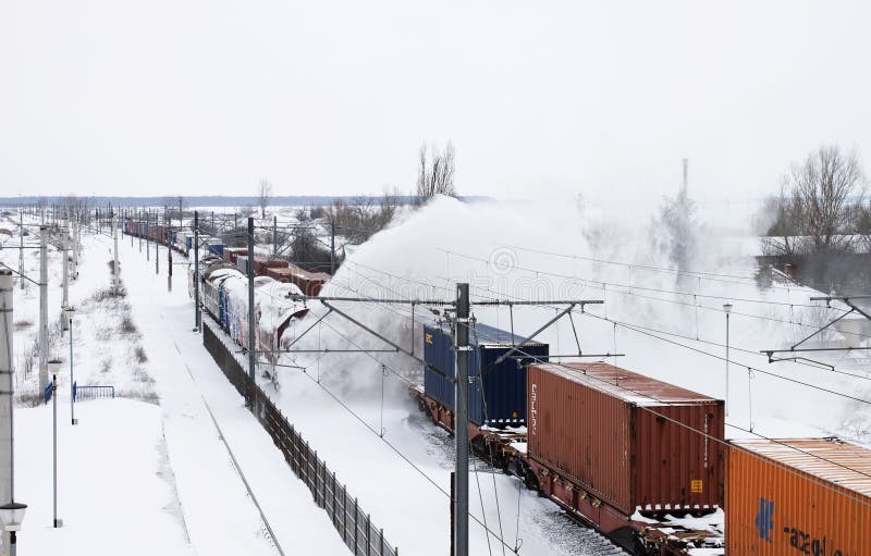 Snow Removal Train - RAW Format Editorial Photography - Image of ...