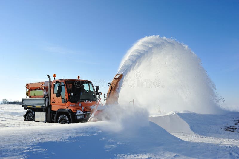 Snow removal working stock image. Image of industry, removal - 27084829