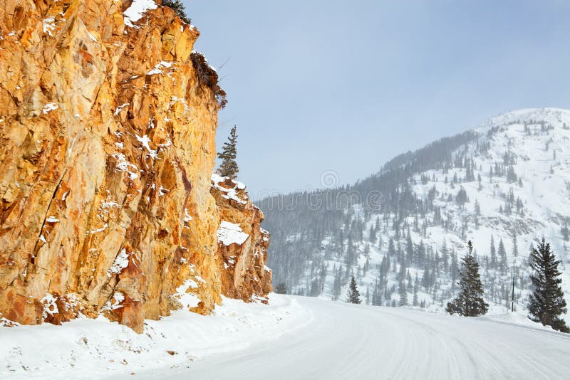 Snow road stock photo. Image of snowy, natural, storm - 13561504