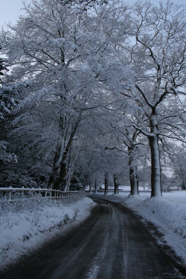 Snow Road 2 stock photo. Image of snowy, road, snow, scene - 12259542