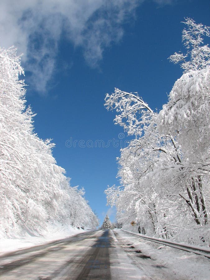 Snow Road stock photo. Image of winter, road, west, cold - 4159316