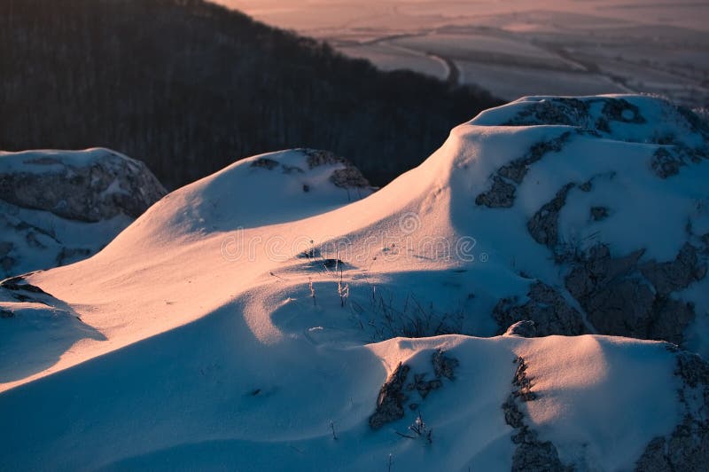 Snow rock stock photo. Image of focus, drift, white, winter - 17659582