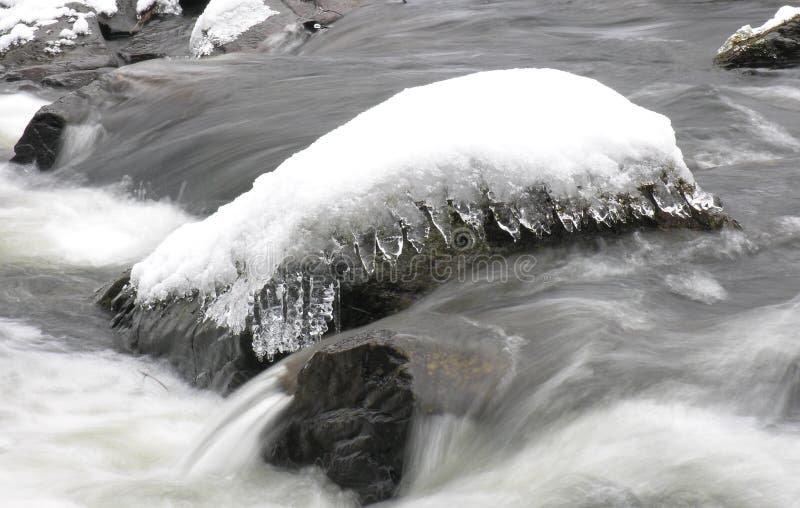 Snow Rock stock image. Image of white, background, flowing - 95527