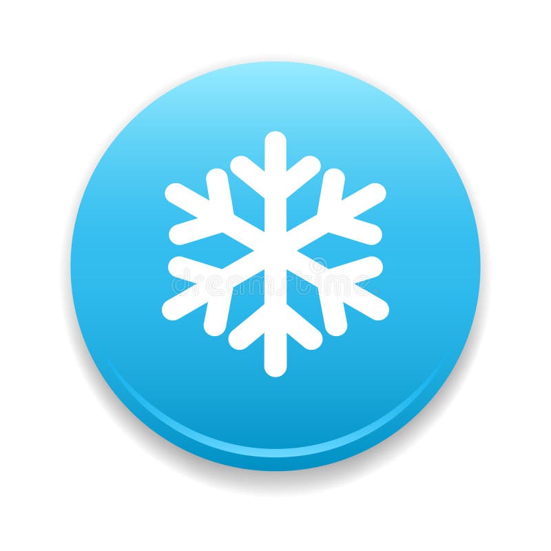 Snow Round Icon stock vector. Illustration of snow, element - 198484673
